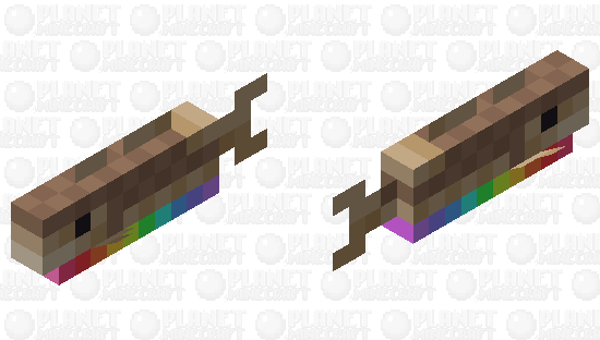 Rainbow Accented Cod (Rainbow Trout!) Minecraft Mob Skin