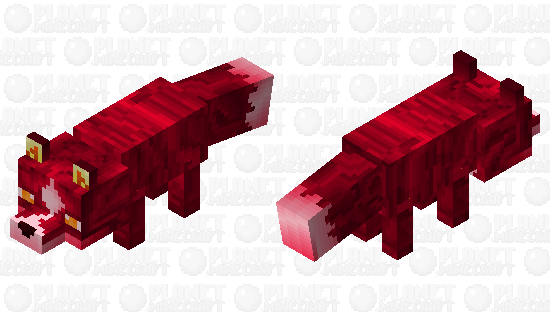 flaming fox Minecraft Mob Skin