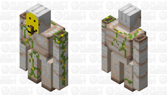 smiling golom Minecraft Mob Skin
