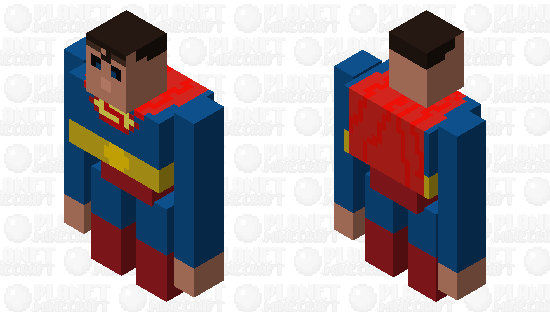 Superman but buffer Minecraft Mob Skin