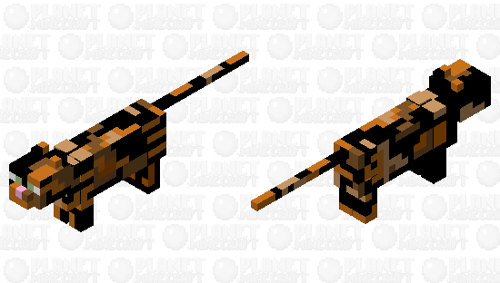 Tortoiseshell Cat Minecraft Mob Skin