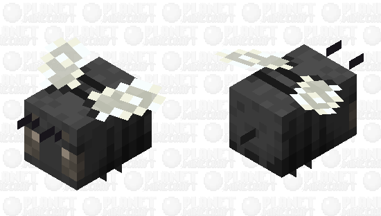 Black Bee Minecraft Mob Skin