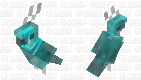 Ghost Parrot Texture Minecraft Mob Skin