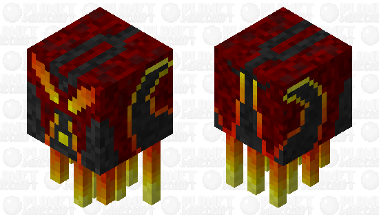 Flaming ghast Minecraft Mob Skin