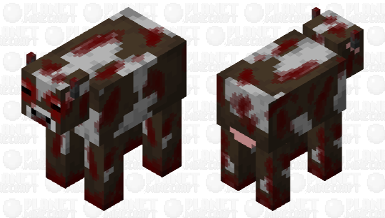 Dead Cow Minecraft Mob Skin
