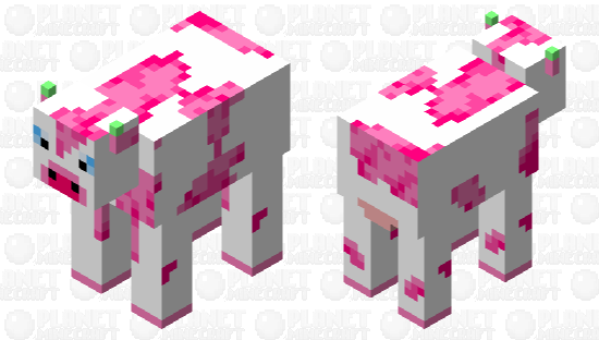 Strawberry Cow🍓🐄 Minecraft Mob Skin