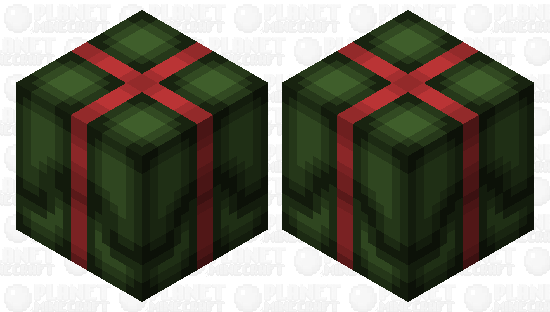 Green Present Shulker Box Minecraft Mob Skin