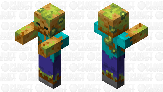 Poisonous Potato Zombie Minecraft Mob Skin