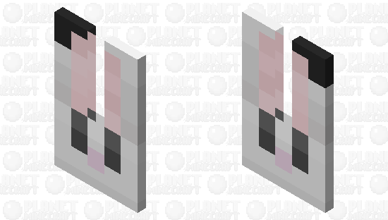 Black n' White Rabbit Cape & Elytra Ears Minecraft Mob Skin