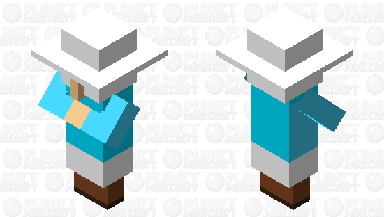 Snow villager ro Minecraft Mob Skin