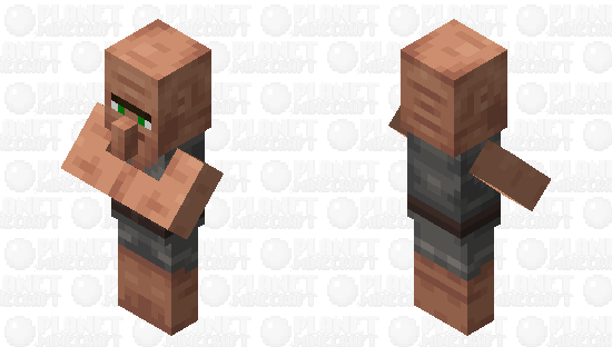 The Villager (Re-Texture) (Ver.3) Minecraft Mob Skin