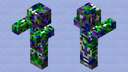 Glitched zombie Minecraft Mob Skin