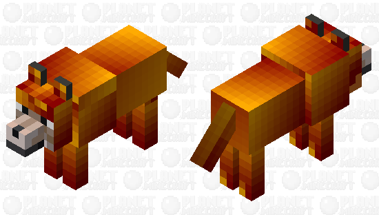 fire wolf!!!!! Minecraft Mob Skin