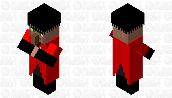 Villager Georgian Dancer Outfit Red Minecraft Mob Skin