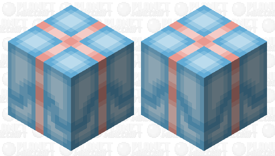 Light Blue Present SHulker Minecraft Mob Skin