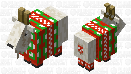 Christmas Goat from Festive Mash-up Minecraft Mob Skin