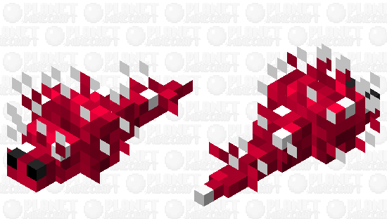 the ruby Silverfish Minecraft Mob Skin