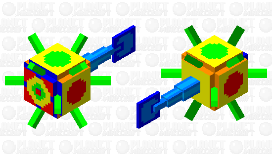 Neon Guardian Minecraft Mob Skin