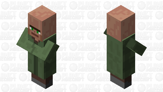 Minecraft Villager Without a Nose Minecraft Mob Skin