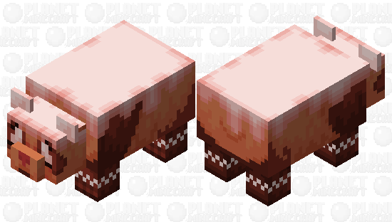 Worried/Weak Gingerbread Panda Minecraft Mob Skin