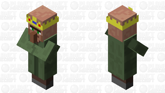 King Villager Minecraft Mob Skin