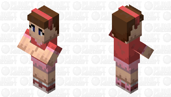 Phineas and Ferb - Pinhead Pierre Actress Minecraft Mob Skin