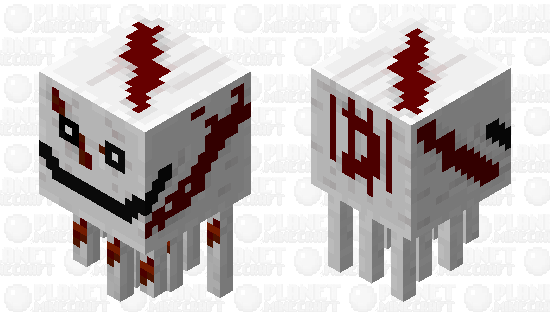 BLOODIED Distorted Ghast Minecraft Mob Skin
