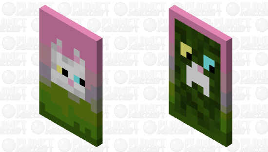 White cat cape Minecraft Mob Skin