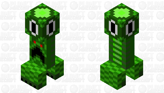 Redesigned Creeper Minecraft Mob Skin