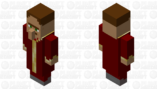 vindicator reconvertit en villageois Minecraft Mob Skin