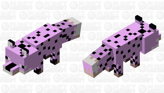 the corrupted fox Minecraft Mob Skin