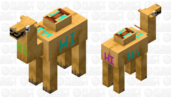 The HI Camel Minecraft Mob Skin
