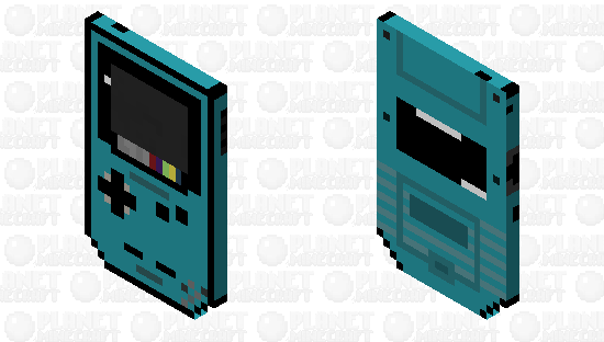 Gameboy Color Blue Minecraft Mob Skin