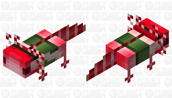 Peppermint Axolotl Minecraft Mob Skin