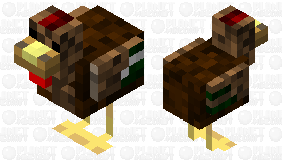 brown chicken Minecraft Mob Skin