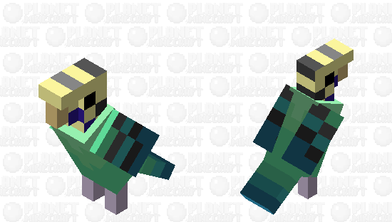 Green budgie Stinky Minecraft Mob Skin