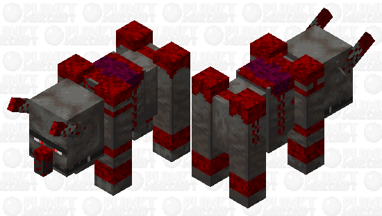 Blood Ravager Minecraft Mob Skin