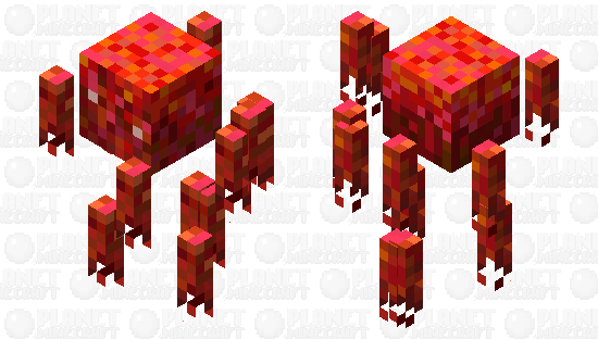 Lava(?) Blaze Minecraft Mob Skin