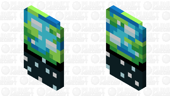 Earth Cape Minecraft Mob Skin