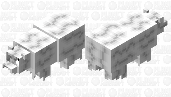 Ghost Bear Minecraft Mob Skin