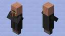 Black Robe Villager Minecraft Mob Skin
