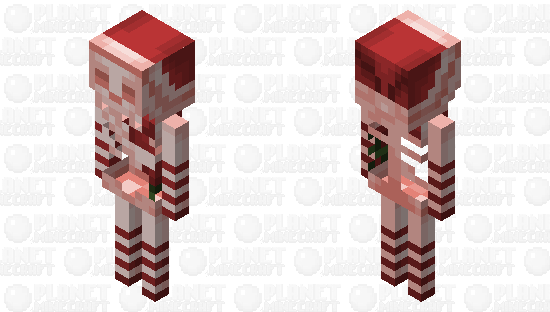 Peppermint skeleton Minecraft Mob Skin