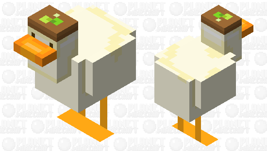 Duck with hat Minecraft Mob Skin