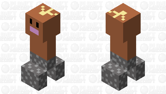 Alolan Diglett Minecraft Mob Skin