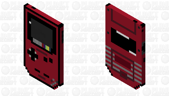 Gameboy color Red Minecraft Mob Skin