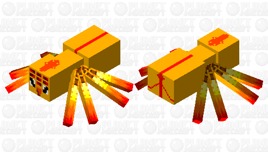 Fire Spider Minecraft Mob Skin
