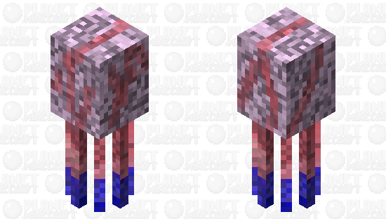 Pink squid Minecraft Mob Skin