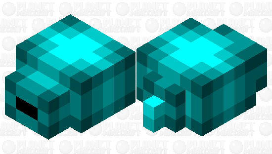 Blue Space Worm Minecraft Mob Skin