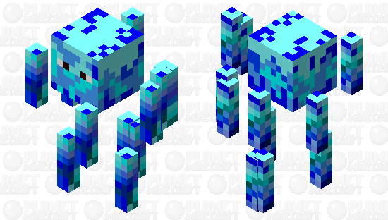 Wave Icy Blaze Minecraft Mob Skin