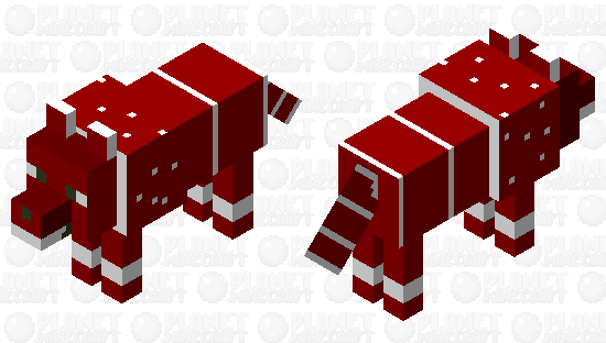 Christmas dog Minecraft Mob Skin